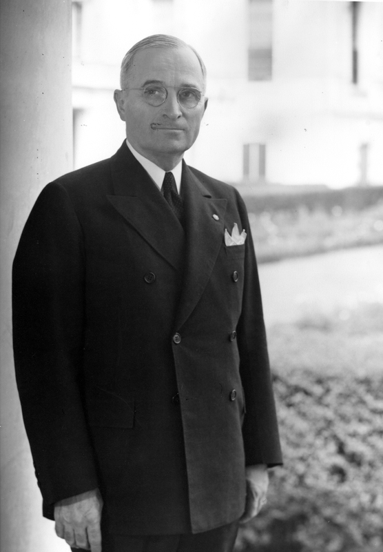 Half Figure Photo of President Truman at White House | Harry S. Truman