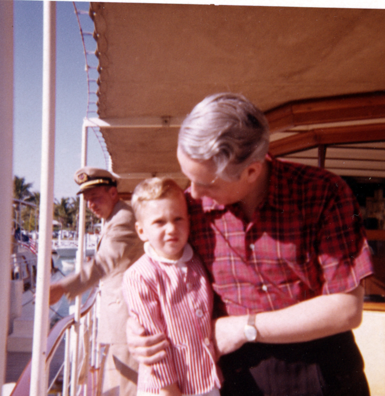 Clifton Daniel and Son Clifton Truman Daniel on Boat | Harry S. Truman