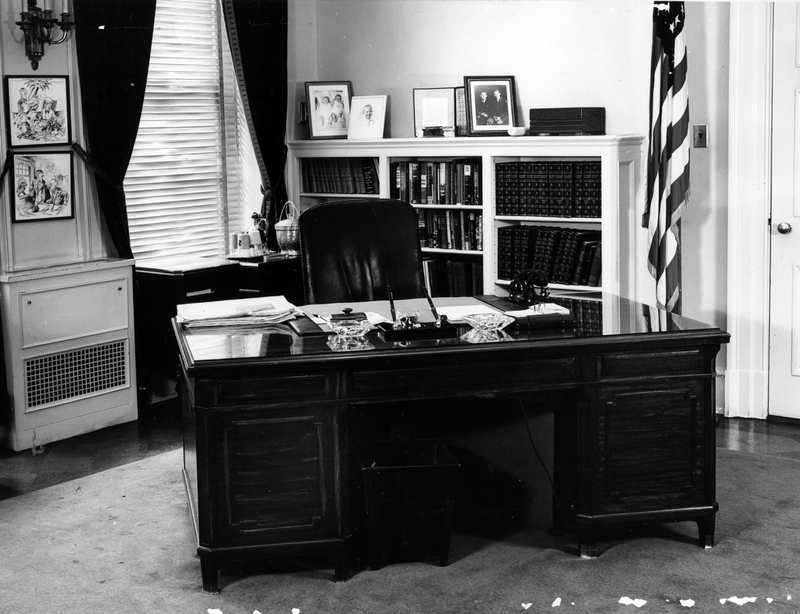 Charles Ross's office in White House | Harry S. Truman