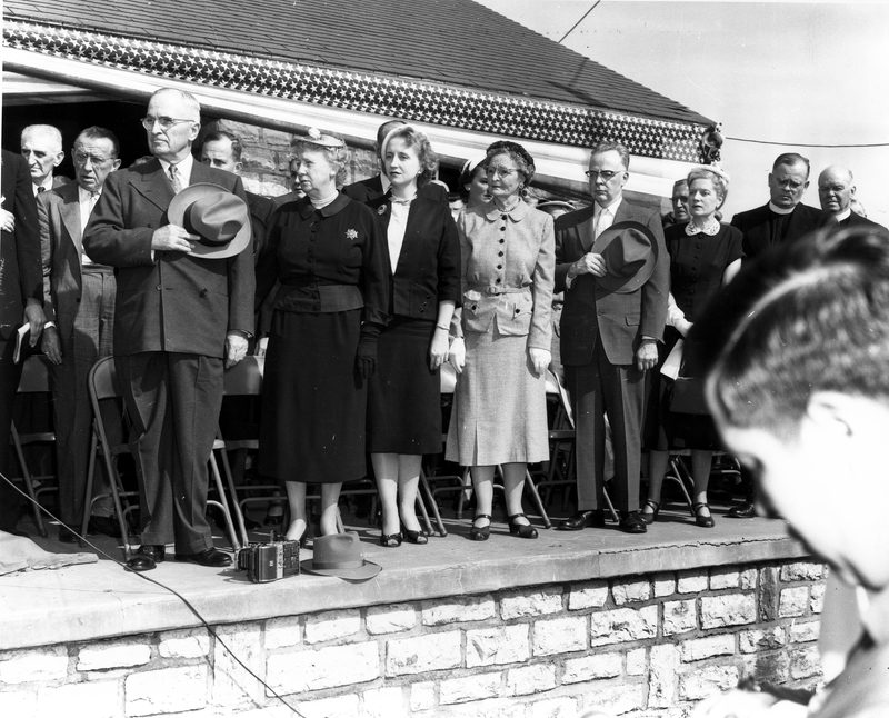 Truman family and others at Library groundbreaking | Harry S. Truman