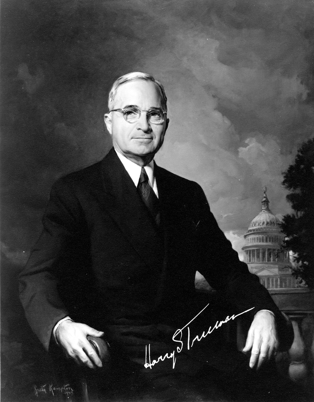 Official portrait of President Truman by Kempton | Harry S. Truman