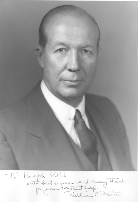 Portrait photo of William C. Foster | Harry S. Truman
