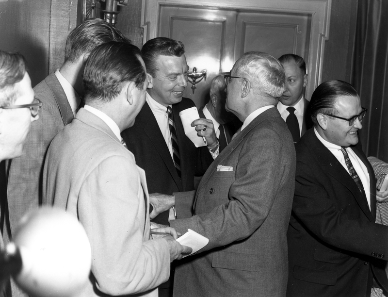 Former President Truman at a press conference | Harry S. Truman