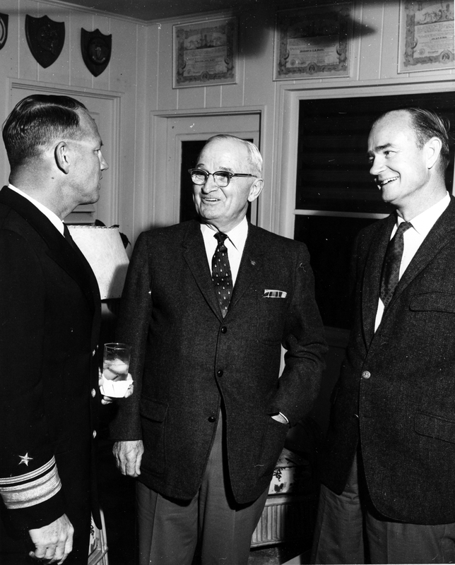 Former President Truman During his 1960 Visit to the Key West Naval ...