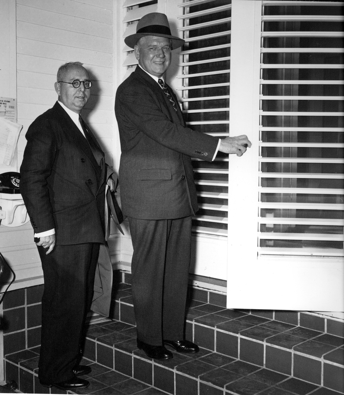 Governor Mon Wallgren and David Niles at the Little White House in Key ...