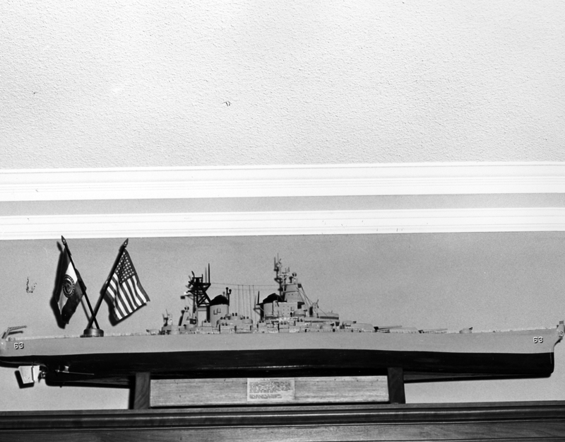 Model of the U. S. S. Missouri at the Harry S. Truman Library | Harry S ...