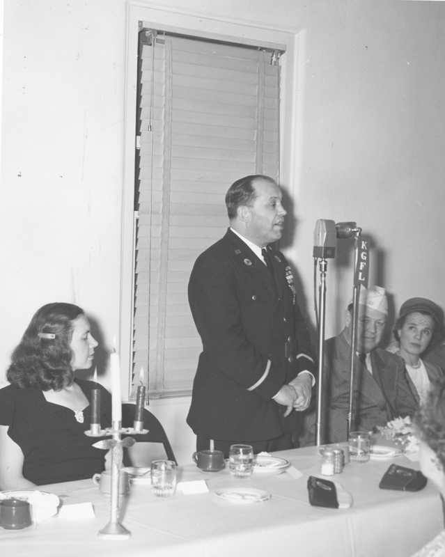 American Legion National Commander Paul Griffith Speaking at Microphone ...