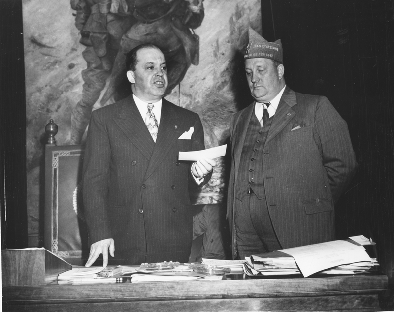 American Legion National Commander Paul Griffith shown with Legion ...