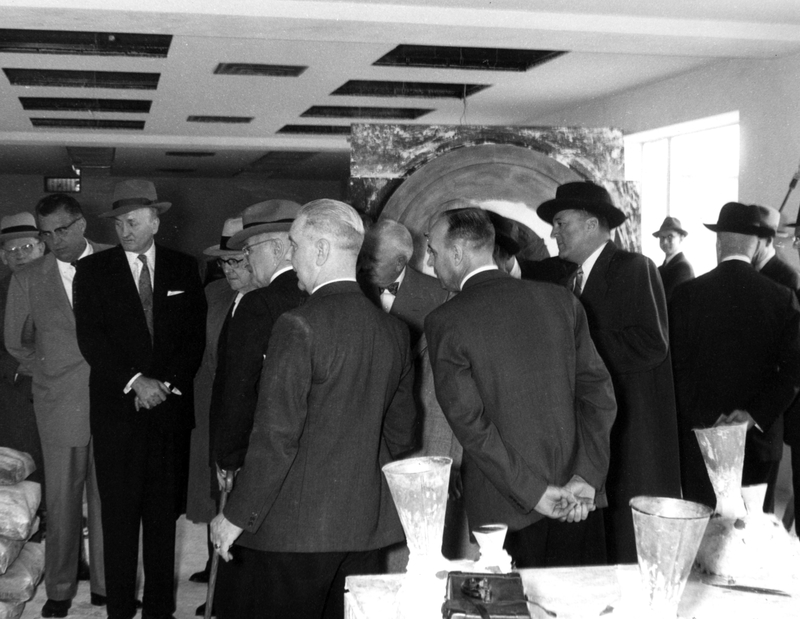 Harry S. Truman with 822 Club Members Viewing Displays at the Truman ...