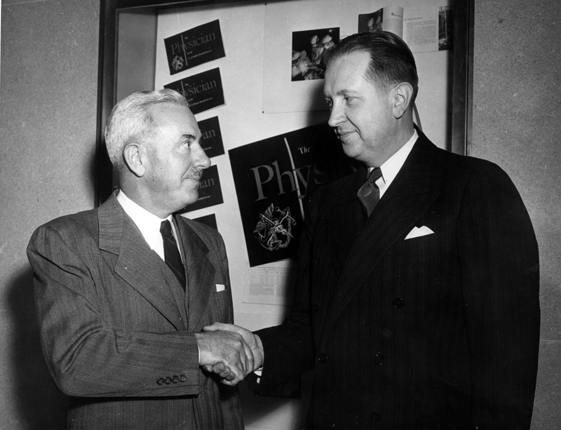 Photo of Dr. Leonard A. Scheele, U.S. Surgeon General, and his ...