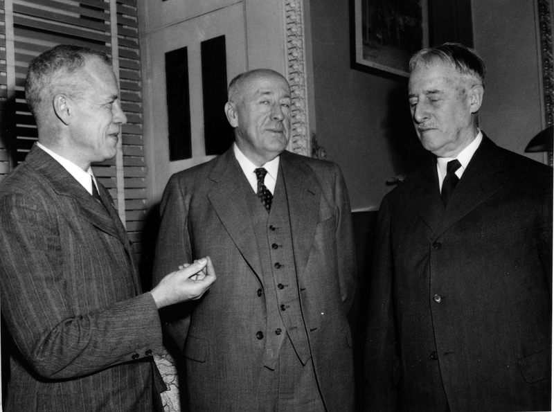 Under Secretary of War Robert P. Patterson, Senator Elbert D. Thomas ...