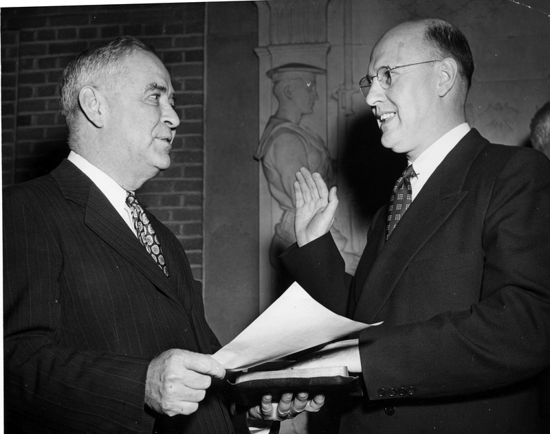Charles F. Brannan is sworn in as Secretary of Agriculture | Harry S ...