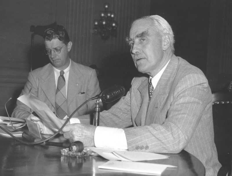 Photo of Acting Secretary of State Joseph C. Grew appearing before the ...