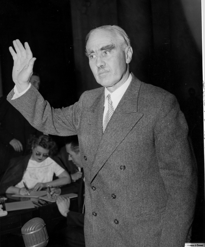 Photo of former Undersecretary of State Joseph C. Grew being sworn in ...