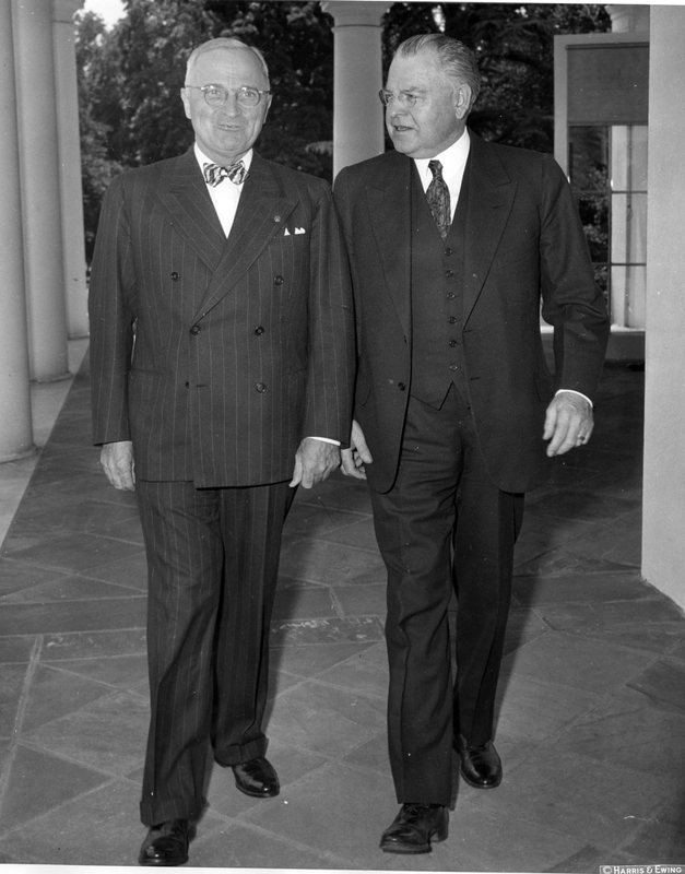 Senator Warren R. Austin (right) with President Truman | Harry S. Truman