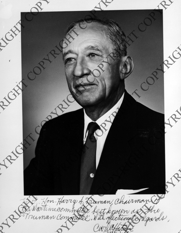 Autographed Portrait of Carl A. Hatch, U. S. Senator | Harry S. Truman