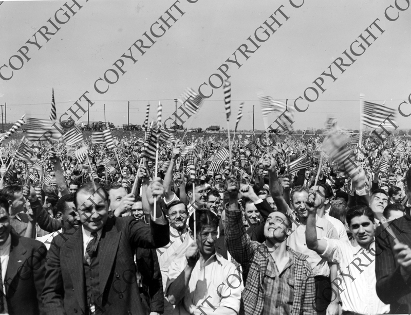 Crowd at New Jersey Bendix plant | Harry S. Truman