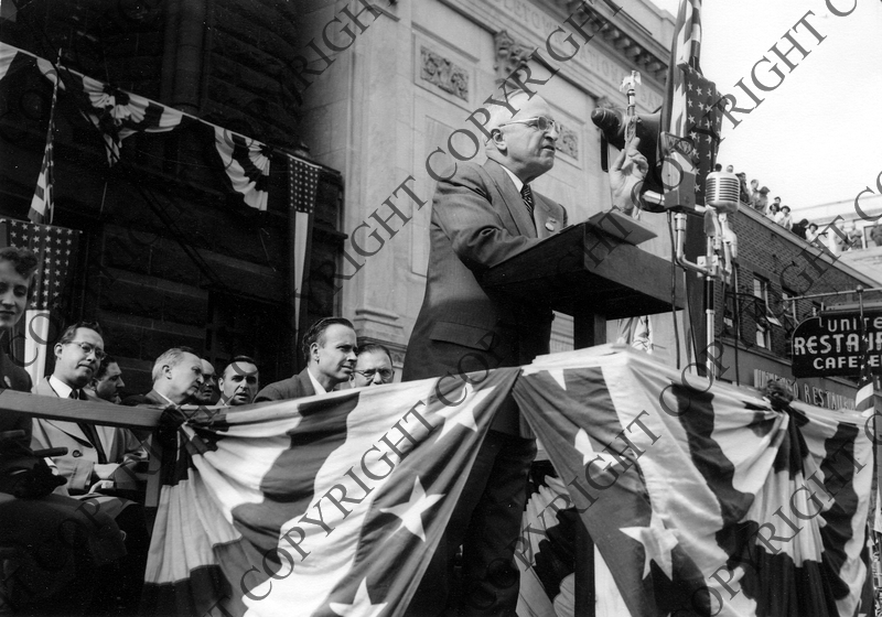 Truman delivering campaign speech in Middletown, Connecticut | Harry S ...