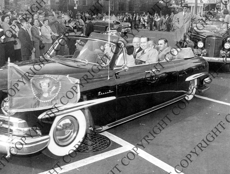 Truman in car with Connecticut politicians | Harry S. Truman