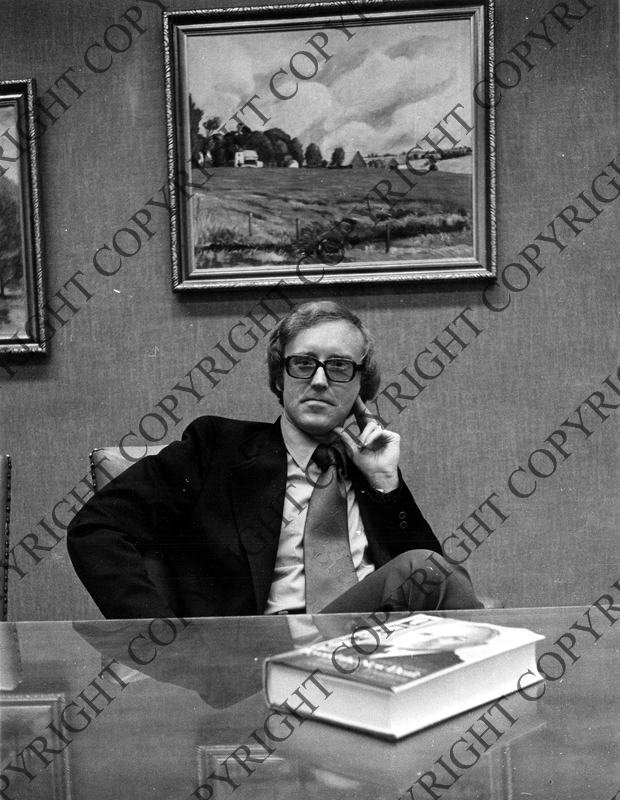 Informal portrait of Dr. Alonzo Hamby sitting at a table | Harry S. Truman