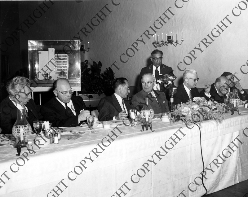 Truman and Jacobson at dinner, Muehlebach Hotel | Harry S. Truman