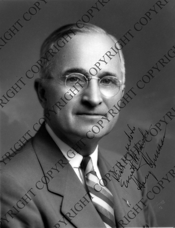 Autographed portrait of President Harry S. Truman | Harry S. Truman