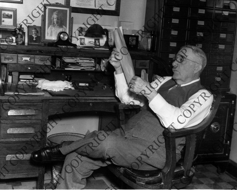 Dr. R. C. Ragan at his desk | Harry S. Truman