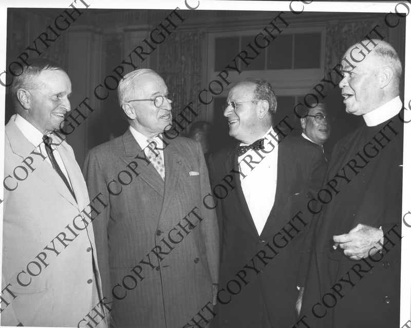 Harry S. Truman with friends at event at Muehlebach Hotel | Harry S. Truman