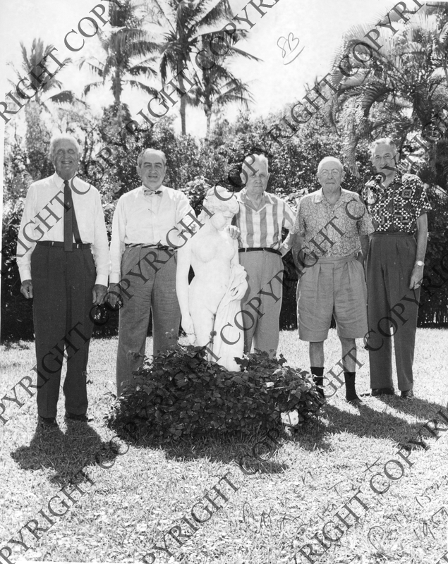 Stanton Griffis Stands Near a Statue with Unidentified Men | Harry S ...
