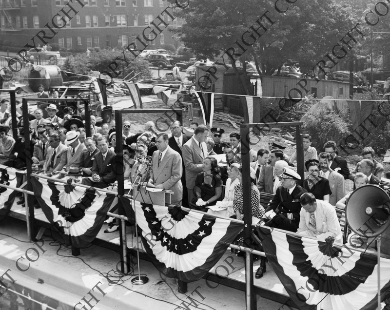 Swimming Pool Grandstand | Harry S. Truman