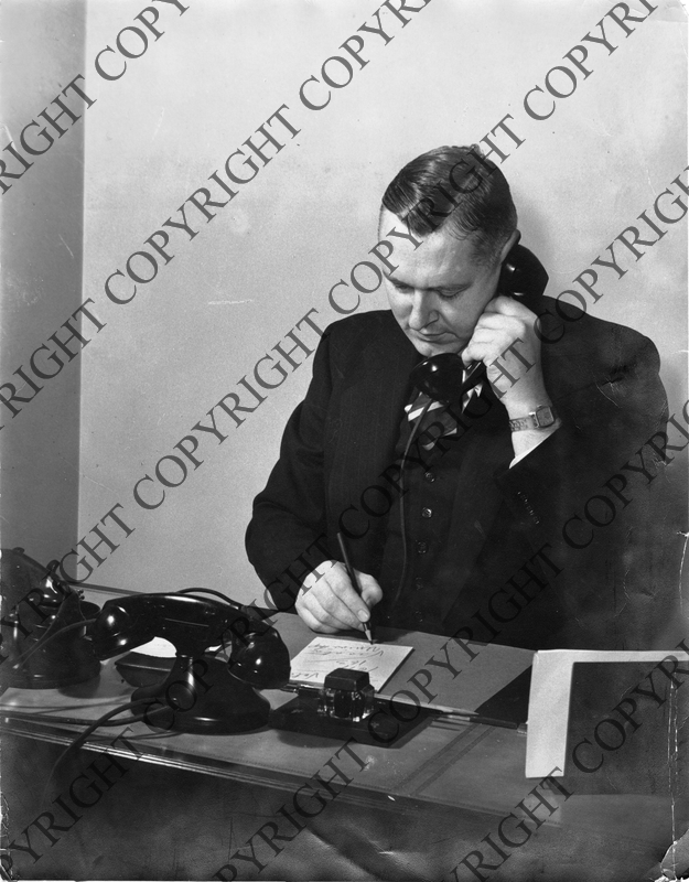 John R. Steelman Alone at His Desk | Harry S. Truman