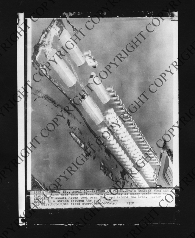 Grain Storage Surrounded by Flood Water | Harry S. Truman