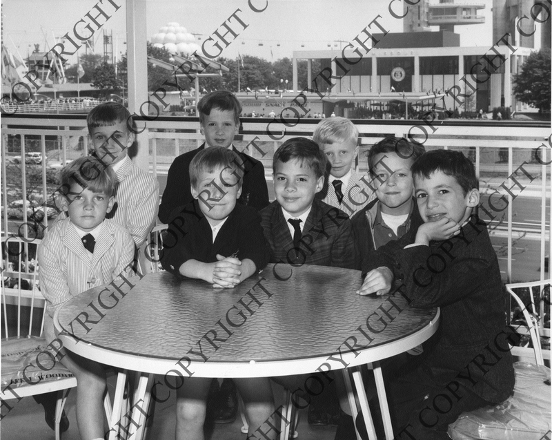 Friends of Clifton Truman Daniel Pose for a Photograph at the 1964 New ...