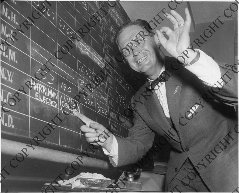 Stephen A. Mitchell Points to Election Results | Harry S. Truman