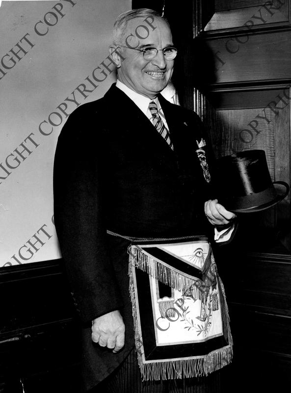 Harry S. Truman in Mason's apron | Harry S. Truman