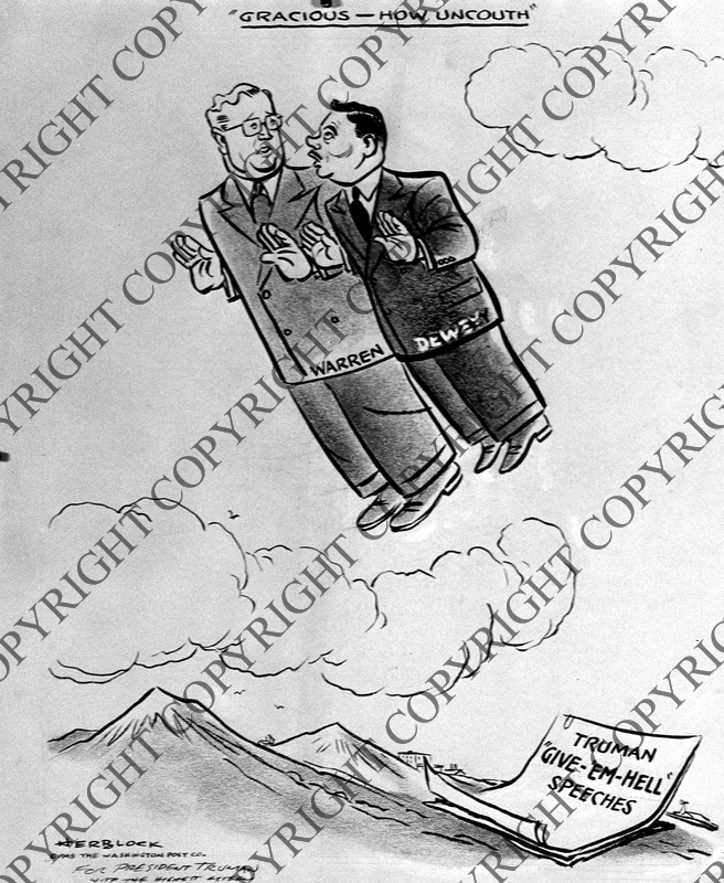 Political cartoon by Herblock | Harry S. Truman