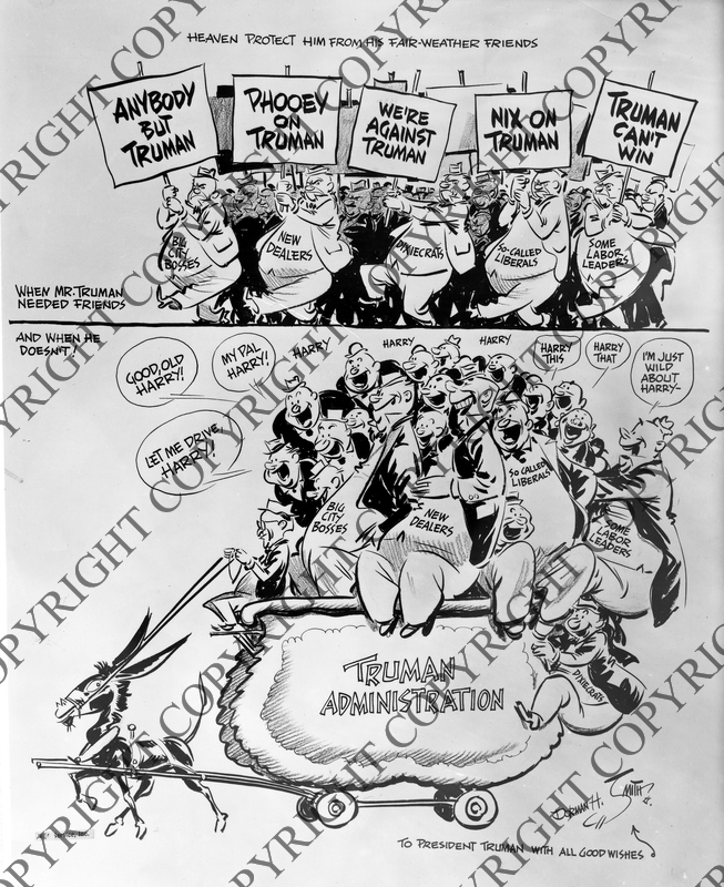 Political cartoon by Dorman H. Smith | Harry S. Truman