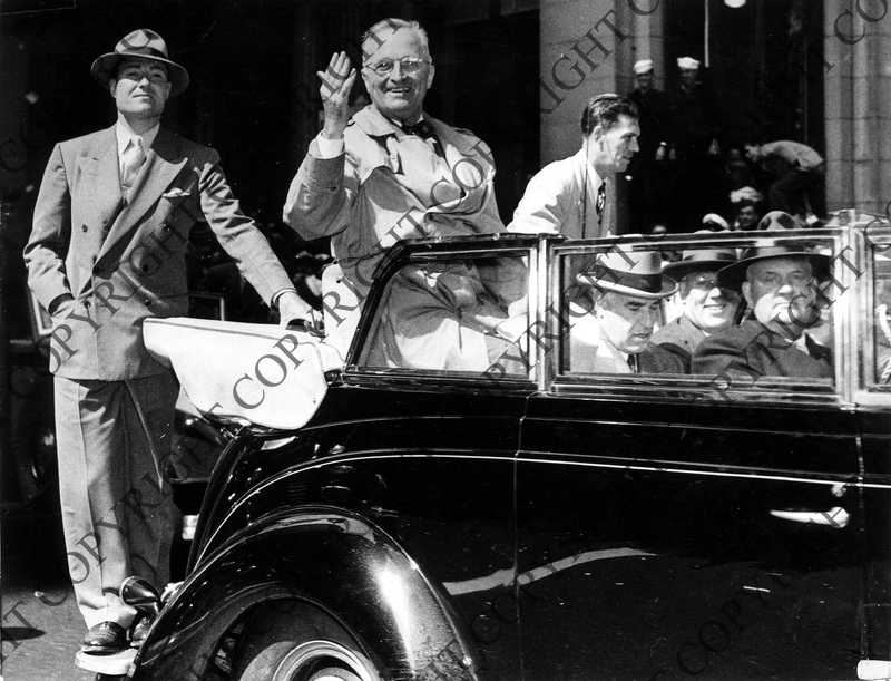 President Truman in a car | Harry S. Truman