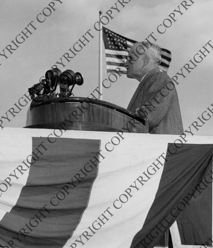 President Truman speaking | Harry S. Truman