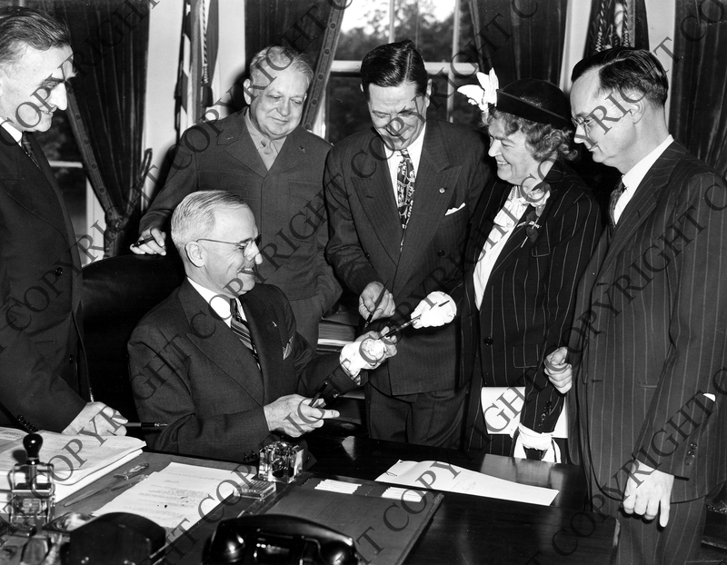 President Truman presenting pens | Harry S. Truman