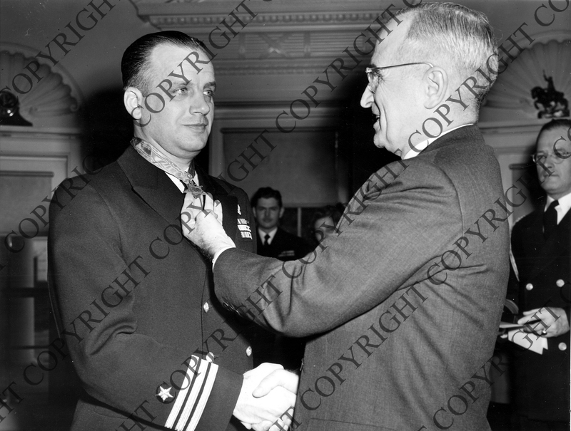President Harry S. Truman Awards Medal of Honor to Commander Richard ...