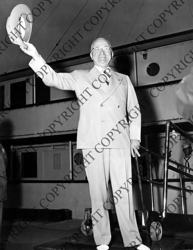 President Truman waving his hat | Harry S. Truman