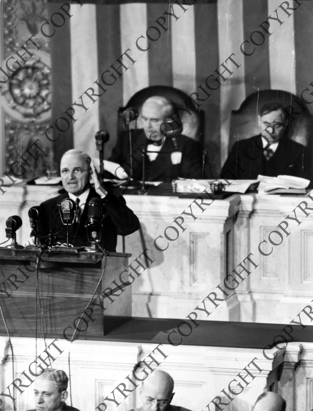 Harry S. Truman giving a speech to Congress | Harry S. Truman