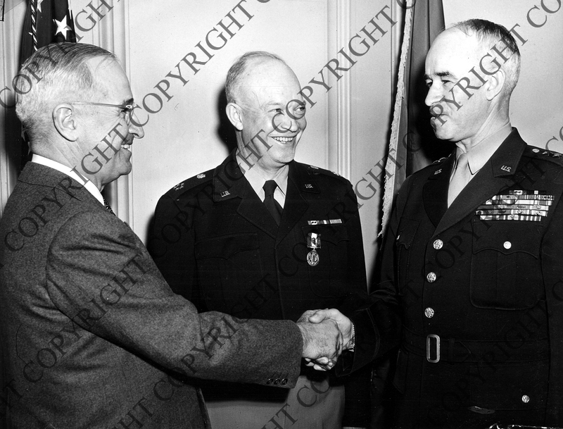 President Truman with General Eisenhower and General Bradley | Harry S ...