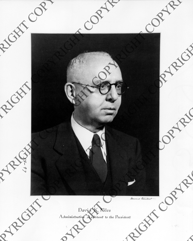 Portrait of David K. Niles | Harry S. Truman