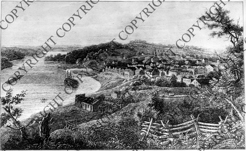 Engraving of Kansas City in 1850 | Harry S. Truman