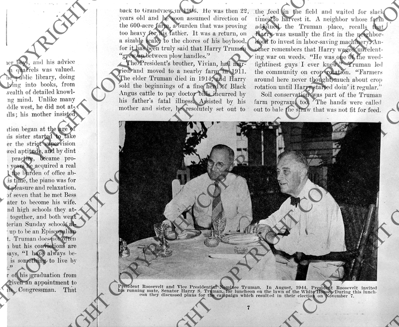 Senator Truman and President Roosevelt | Harry S. Truman