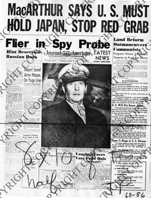 MacArthur newspaper article | Harry S. Truman