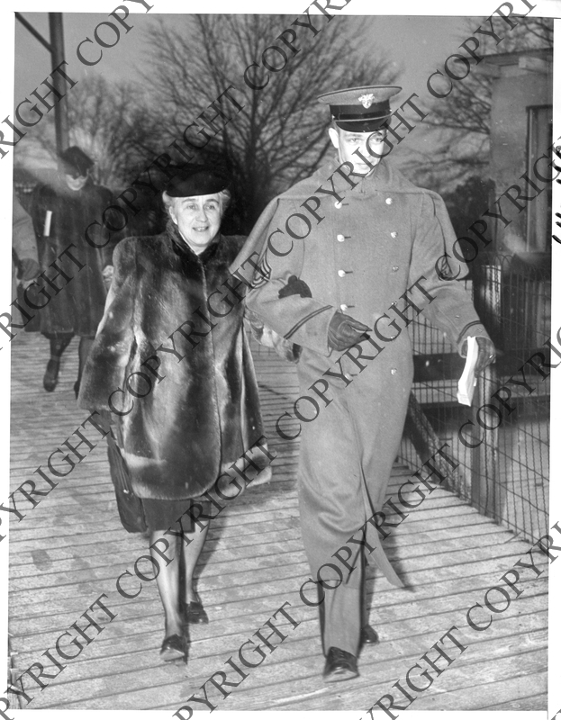Mrs. Beatrice Patton and George S. Patton IV after Memorial Services ...