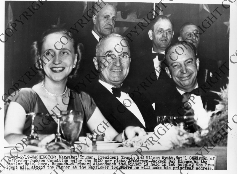President Harry S. Truman Attends Jefferson-Jackson Day Dinner | Harry ...